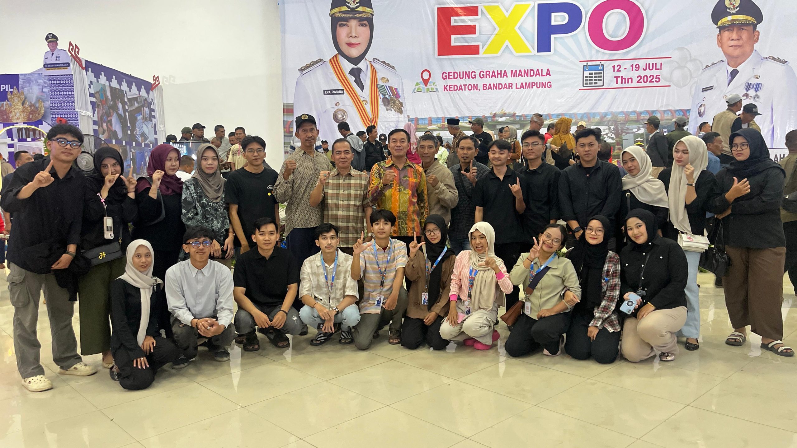 Mahasiswa KKN Universitas Lampung Kelurahan Bakung Ikut Memeriahkan Acara Expo Lampung di Graha ...